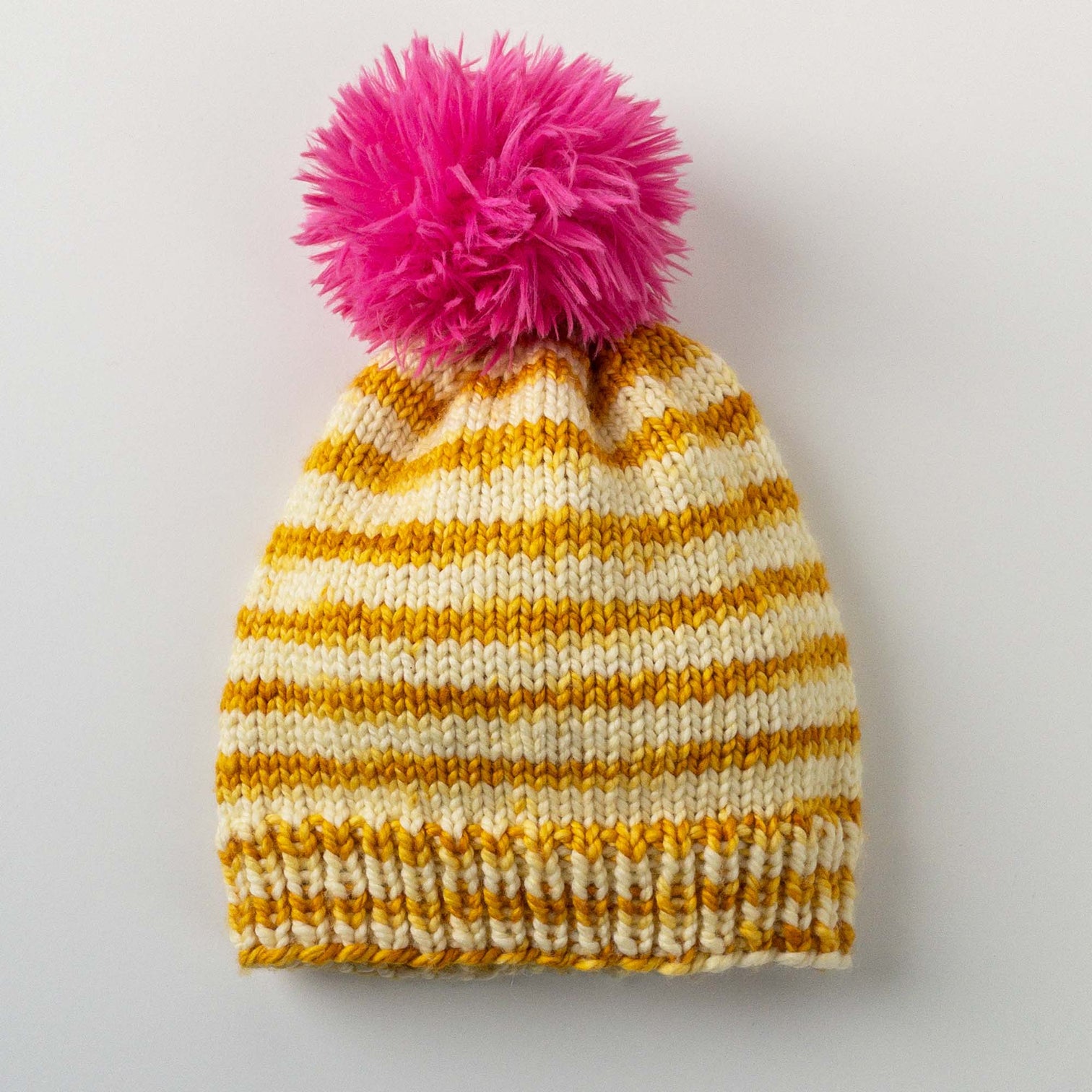 Chunky Hat Knitting Kit - Hand-dyed bulky merino yarn and an easy one ...