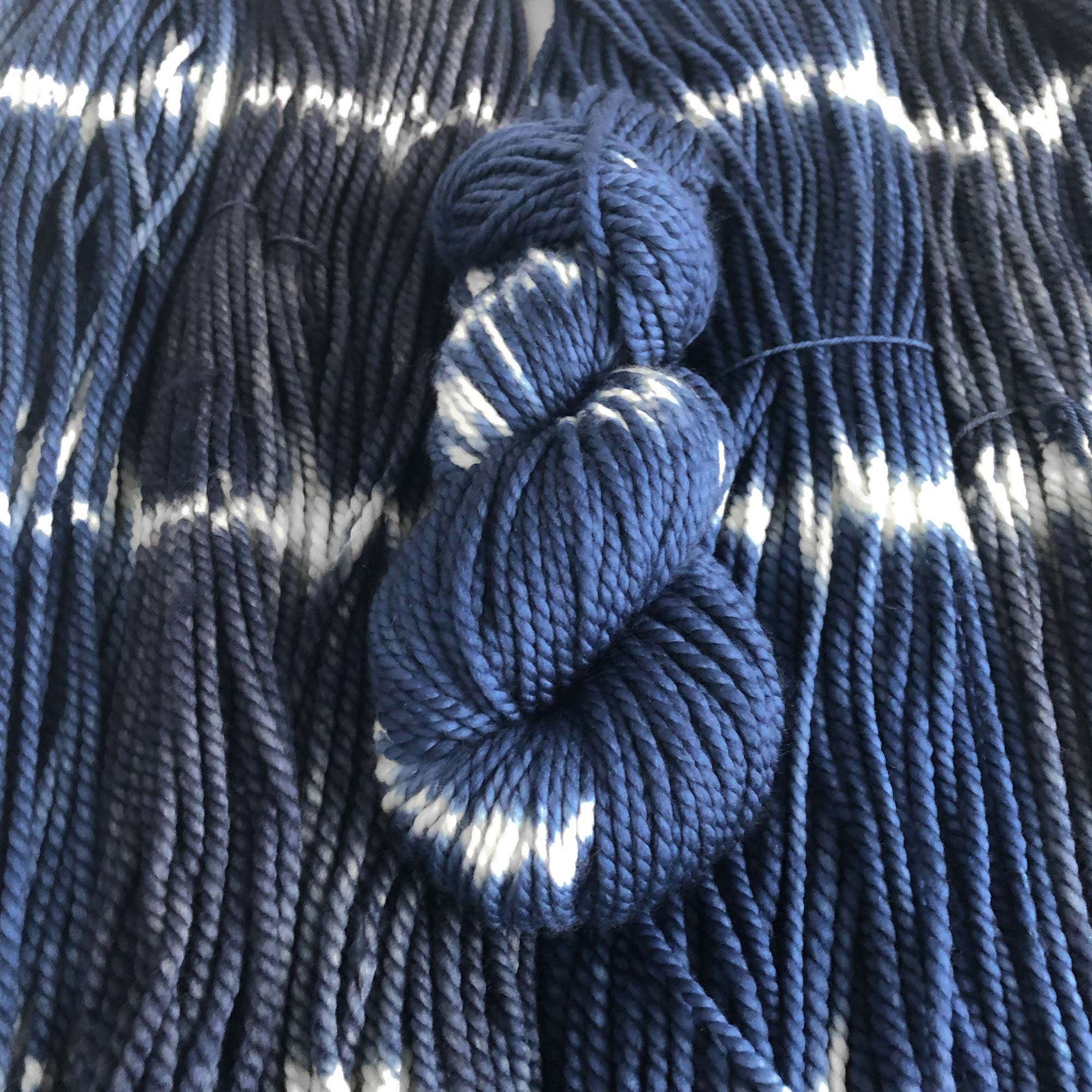 HAND DYED BULKY YARN - indigo blue tie dye | Global Backyard – Global ...
